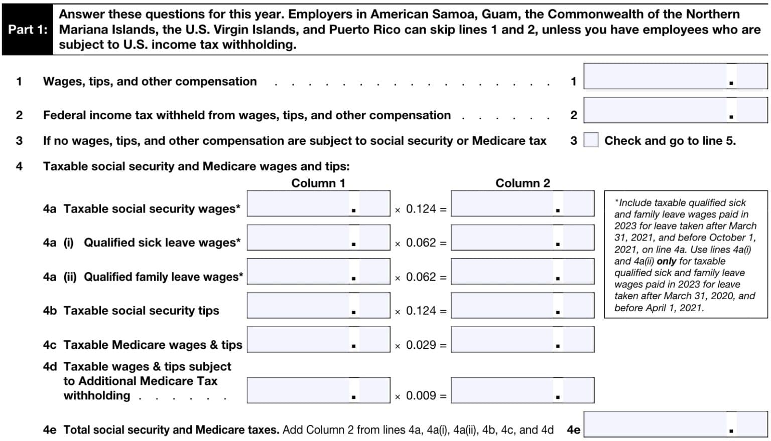 IRS Form 944 Instructions - Employer's Annual Federal Tax Return