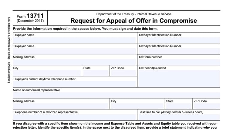 IRS Form 12203 Instructions - Request for Appeals Review