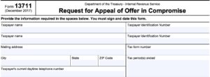 IRS Form 13711 Instructions: Appeal an Offer In Compromise