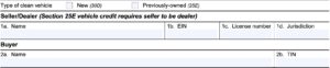 IRS Form 15400 Instructions - Clean Vehicle Seller Report