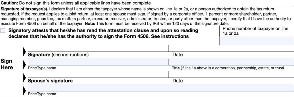 IRS Form 4506 Instructions - Request for Copy of Tax Return