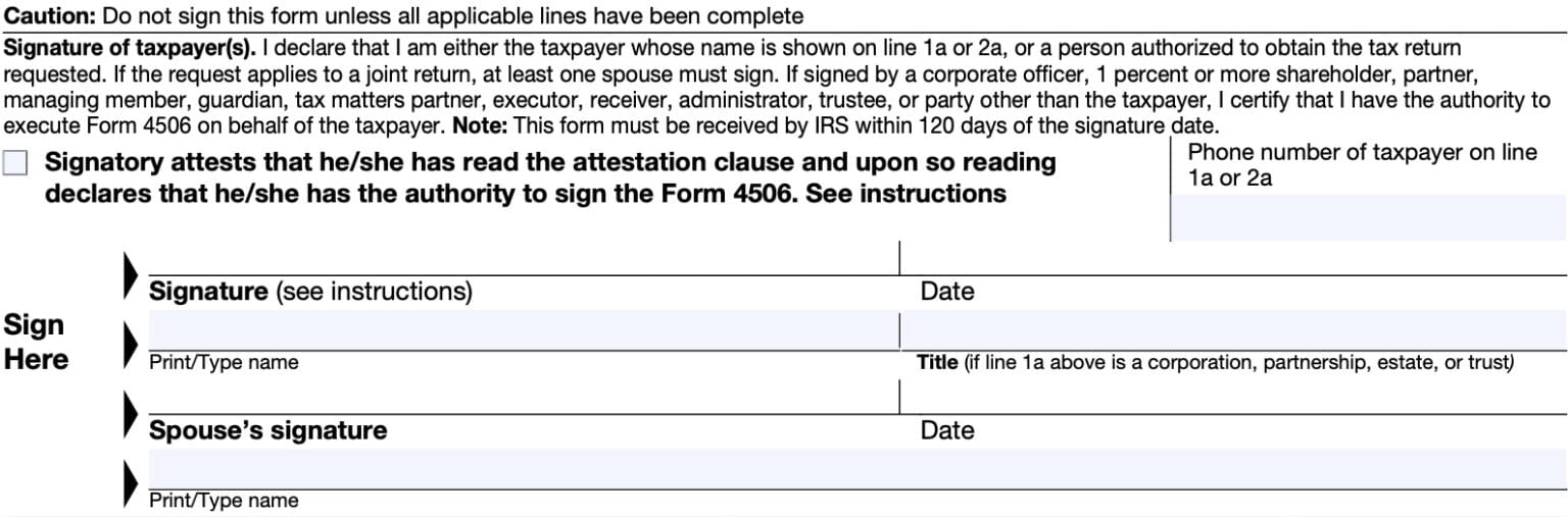 IRS Form 4506 Instructions - Request for Copy of Tax Return