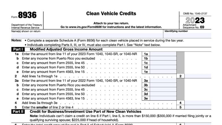 IRS Form 15400 Instructions - Clean Vehicle Seller Report