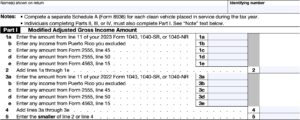 IRS Form 8936 Instructions - Qualifying Electric Vehicle Tax Credits