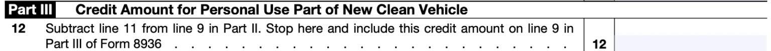 IRS Form 8936 Instructions - Clean Vehicle Credits