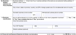 IRS Form W-12 Instructions - PTIN Application
