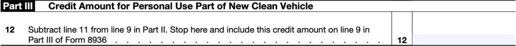 IRS Form 8936 Instructions - Qualifying Electric Vehicle Tax Credits