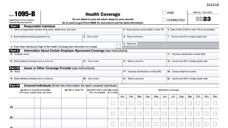 IRS Form 1095-C Instructions - Employer Health Coverage