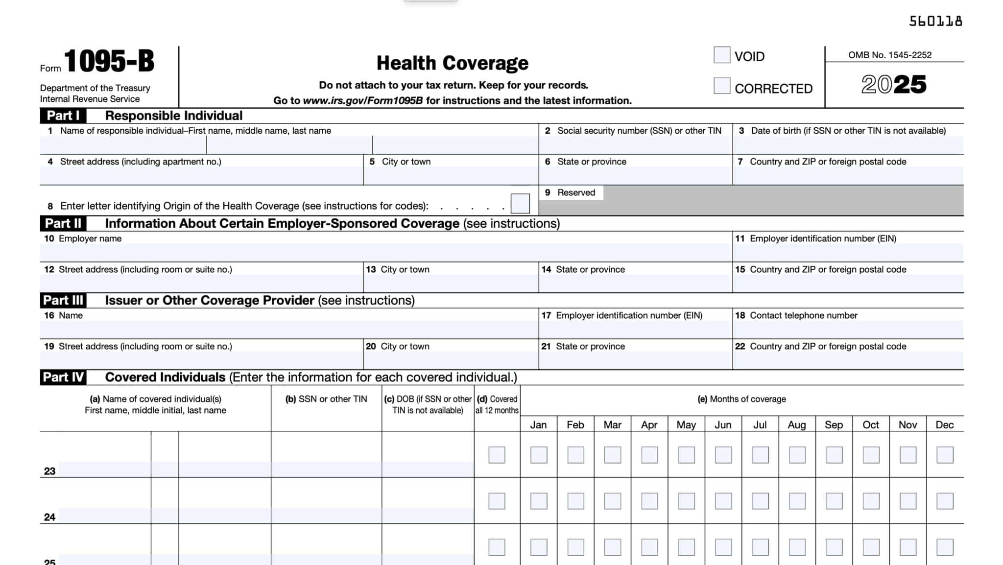 IRS Form 1095-C Instructions - Employer Health Coverage