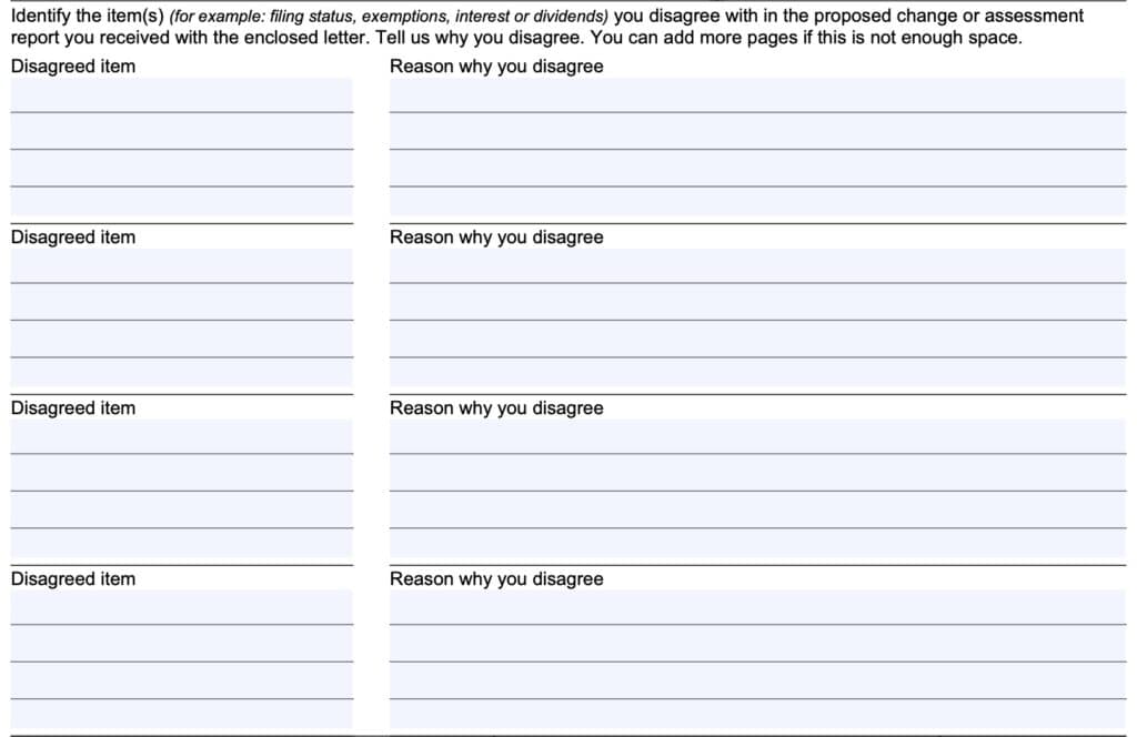 IRS Form 12203 Instructions - Request for Appeals Review