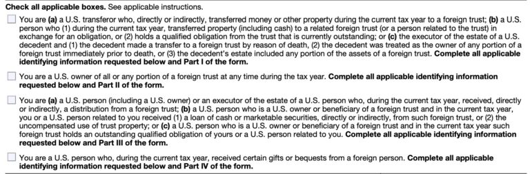 IRS Form 3520 Instructions