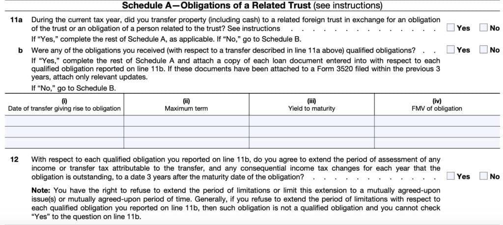 IRS Form 3520 Instructions