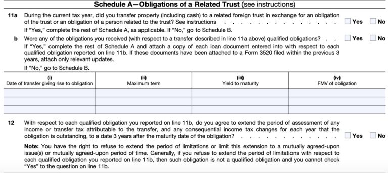 IRS Form 3520 Instructions