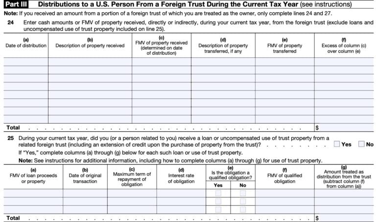 IRS Form 3520 Instructions