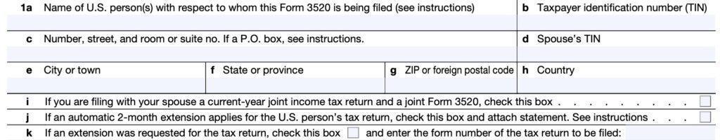 IRS Form 3520 Instructions