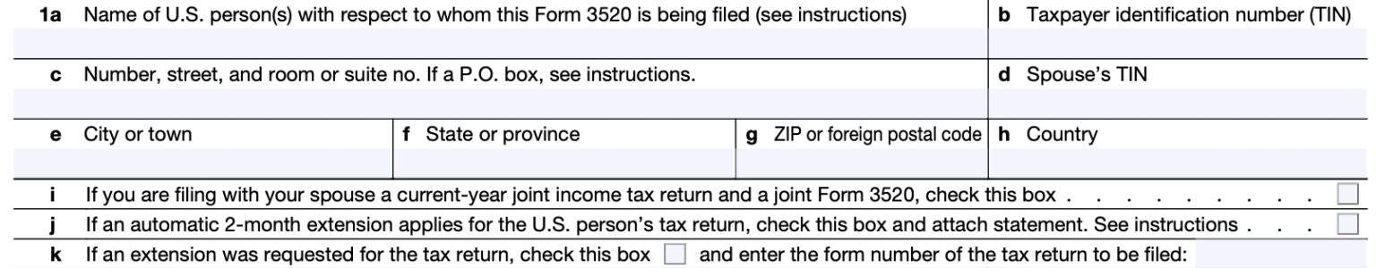 IRS Form 3520 Instructions