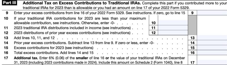 IRS Form 5329 Instructions - A Guide to Additional Taxes