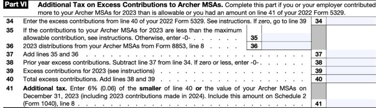 IRS Form 5329 Instructions - A Guide to Additional Taxes