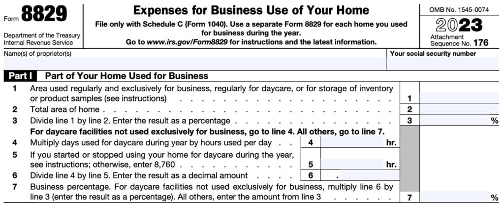 IRS Form 8829 Instructions - Figuring Home Business Expenses