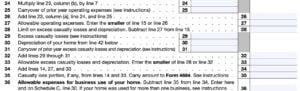 IRS Form 8829 Instructions - Figuring Home Business Expenses