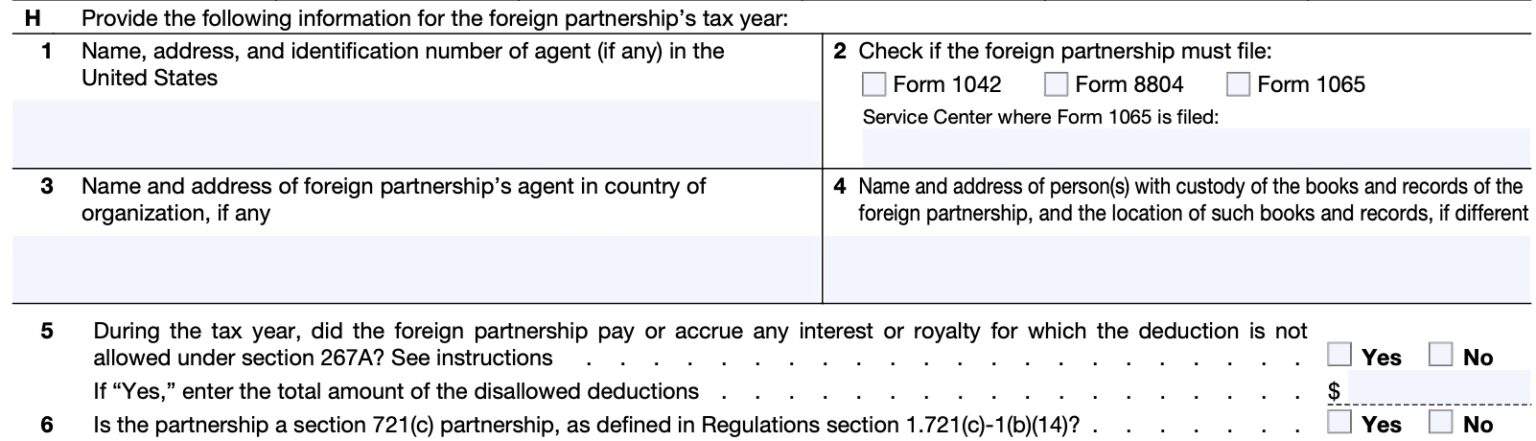 IRS Form 8865 Instructions - Foreign Partnership Returns