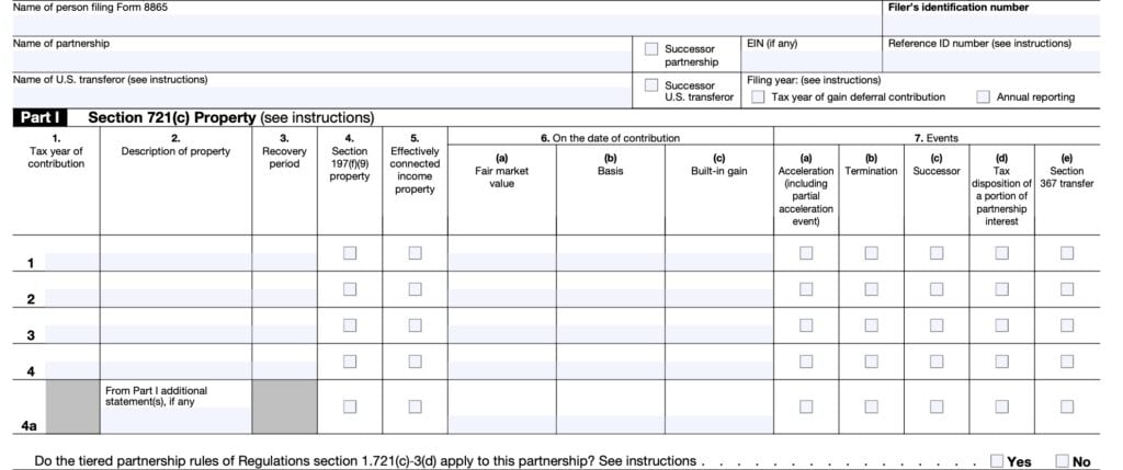 IRS Form 8865 Instructions - Foreign Partnership Returns