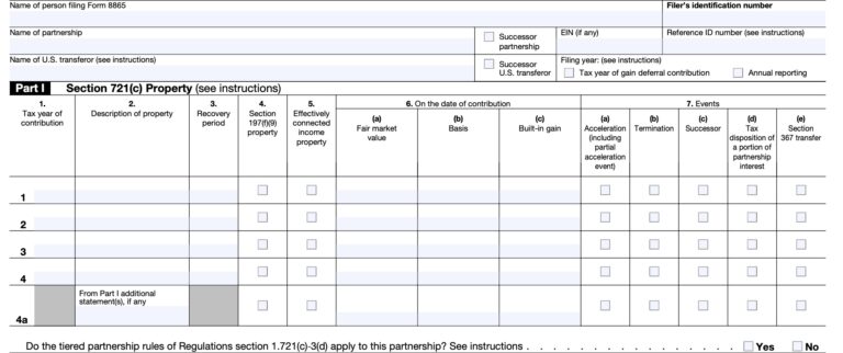 IRS Form 8865 Instructions - Foreign Partnership Returns