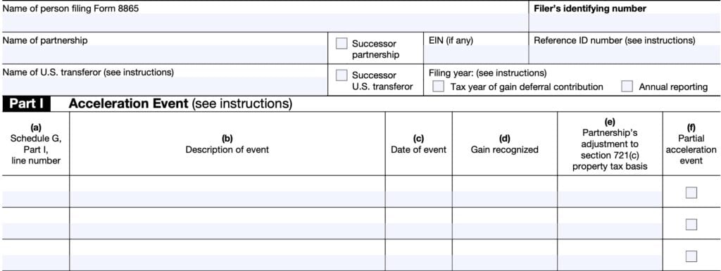 IRS Form 8865 Instructions - Foreign Partnership Returns