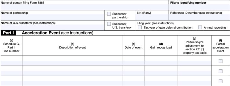 IRS Form 8865 Instructions - Foreign Partnership Returns