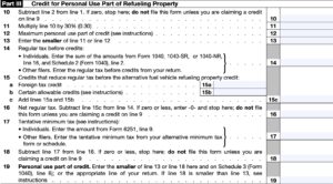 IRS Form 8911 Instructions - Alternative Fuel Refueling Credit