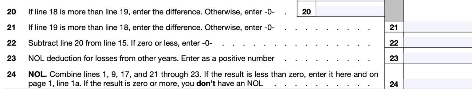 IRS Form 1045 Instructions - Applying For A Tentative Refund