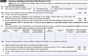 IRS Form 2555 Instructions