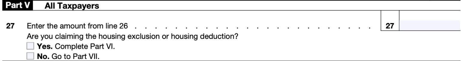 IRS Form 2555 Instructions