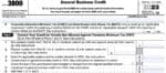 IRS Form 3800 Instructions - General Business Credit