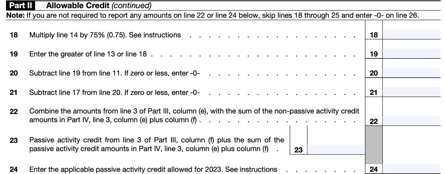 IRS Form 3800 Instructions - General Business Credit