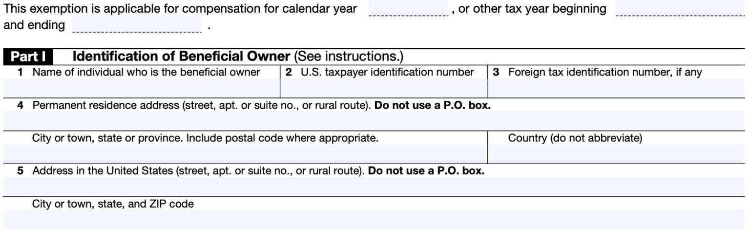 IRS Form 8233 Instructions - Nonresident Alien Tax Exemption