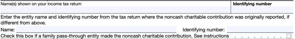 IRS Form 8283 Instructions - Noncash Charitable Contributions