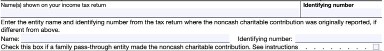 IRS Form 8283 Instructions - Noncash Charitable Contributions