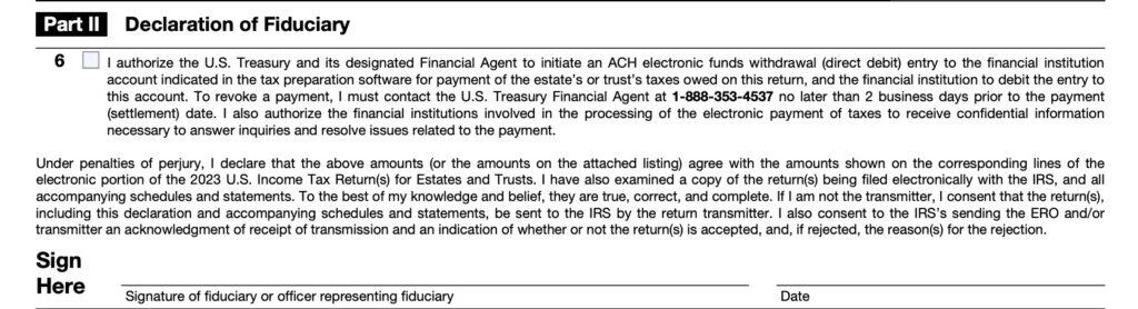 IRS Form 8453-FE Instructions - Estate or Trust Declaration