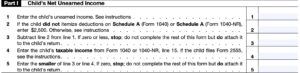 IRS Form 8615 Instructions