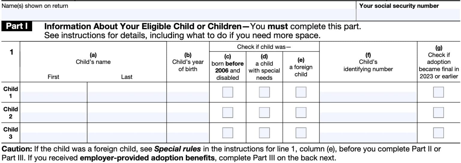 IRS Form 8839 Instructions - Guide to Qualified Adoption Expenses