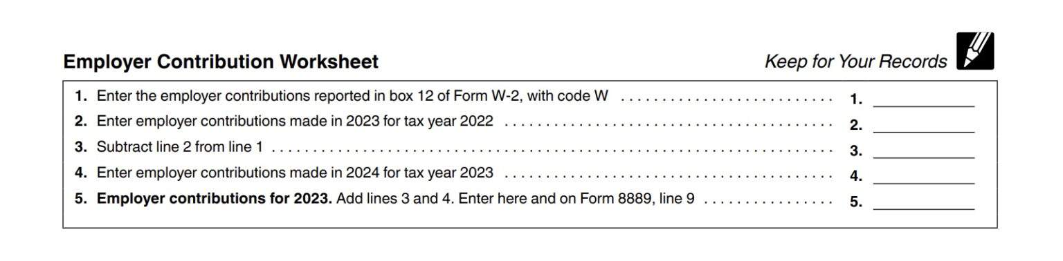 IRS Form 8889 Instructions - A Guide to Health Savings Accounts