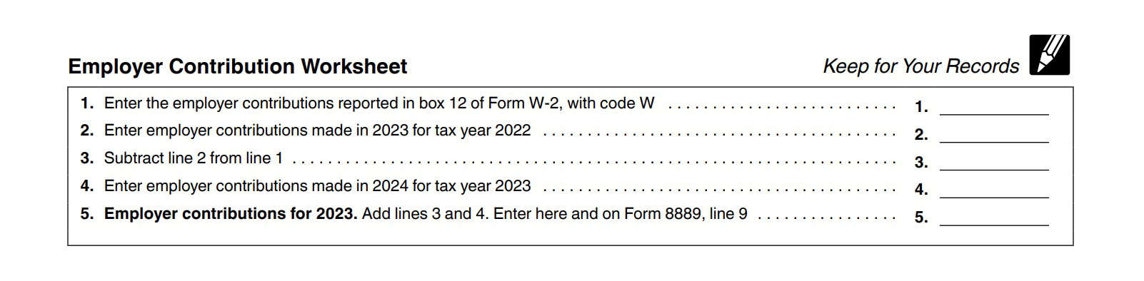 IRS Form 8889 Instructions - A Guide to Health Savings Accounts