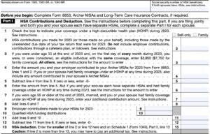 IRS Form 8889 Instructions - A Guide to Health Savings Accounts