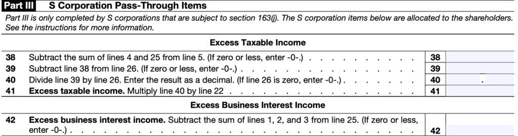 IRS Form 8990 Instructions - Business Interest Expense Limitation