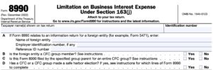 IRS Form 8990 Instructions - Business Interest Expense Limitation