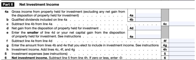 IRS Form 4952 Instructions: Investment Interest Deduction