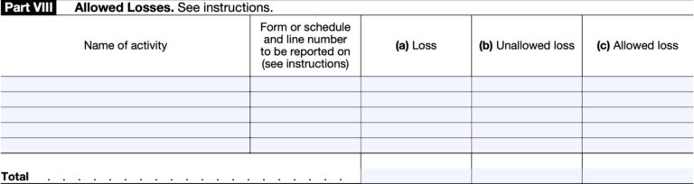 IRS Form 8582 Instructions - A Guide to Passive Activity Losses
