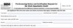 IRS Form 8850 Instructions