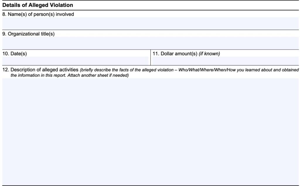 IRS Form 13909 Instructions - Tax-Exempt Organization Complaint